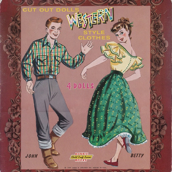 1950s Paper Dolls - Etsy