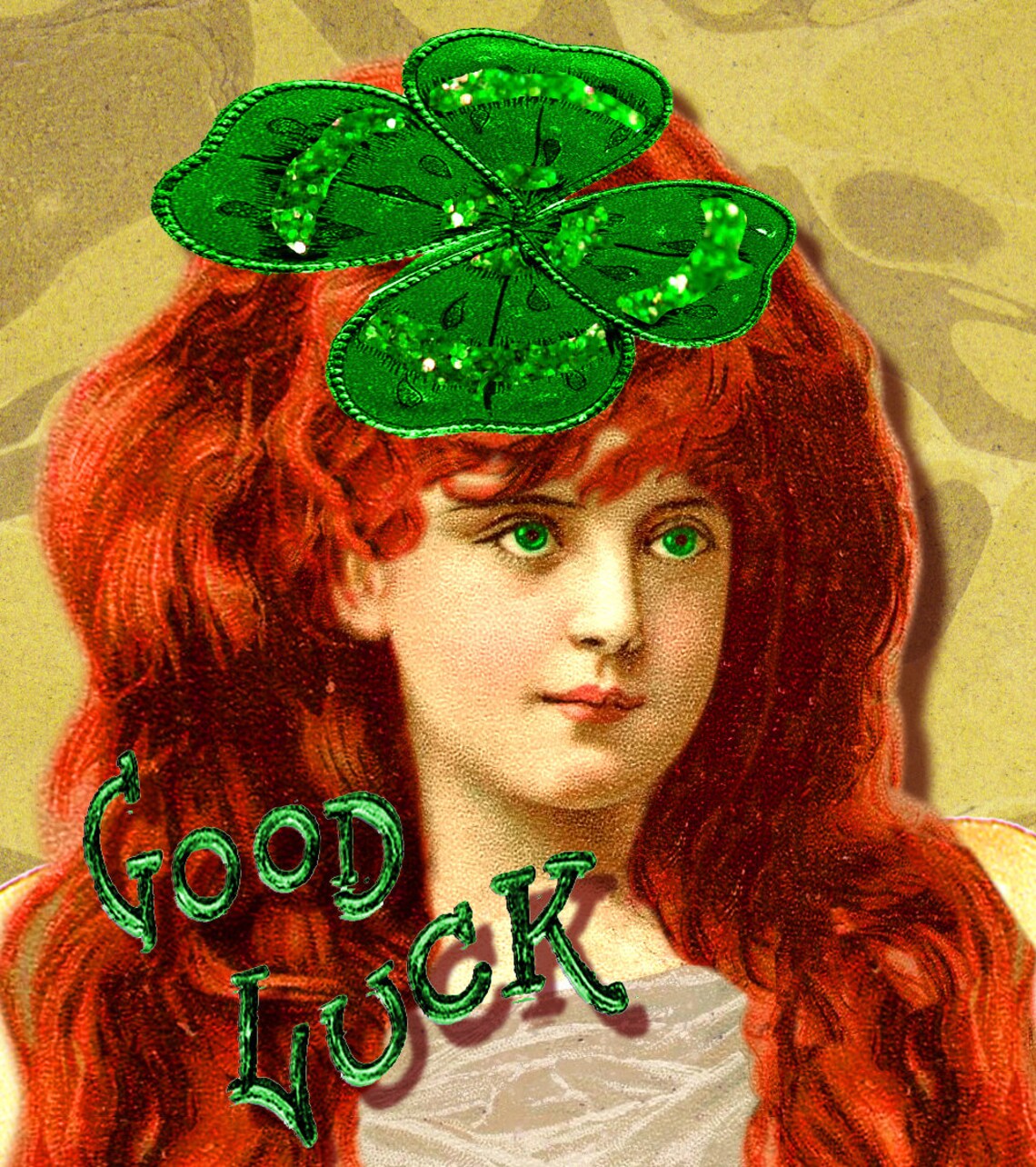 Irish Lass paper doll for St. Patrick Day and everyday | Etsy