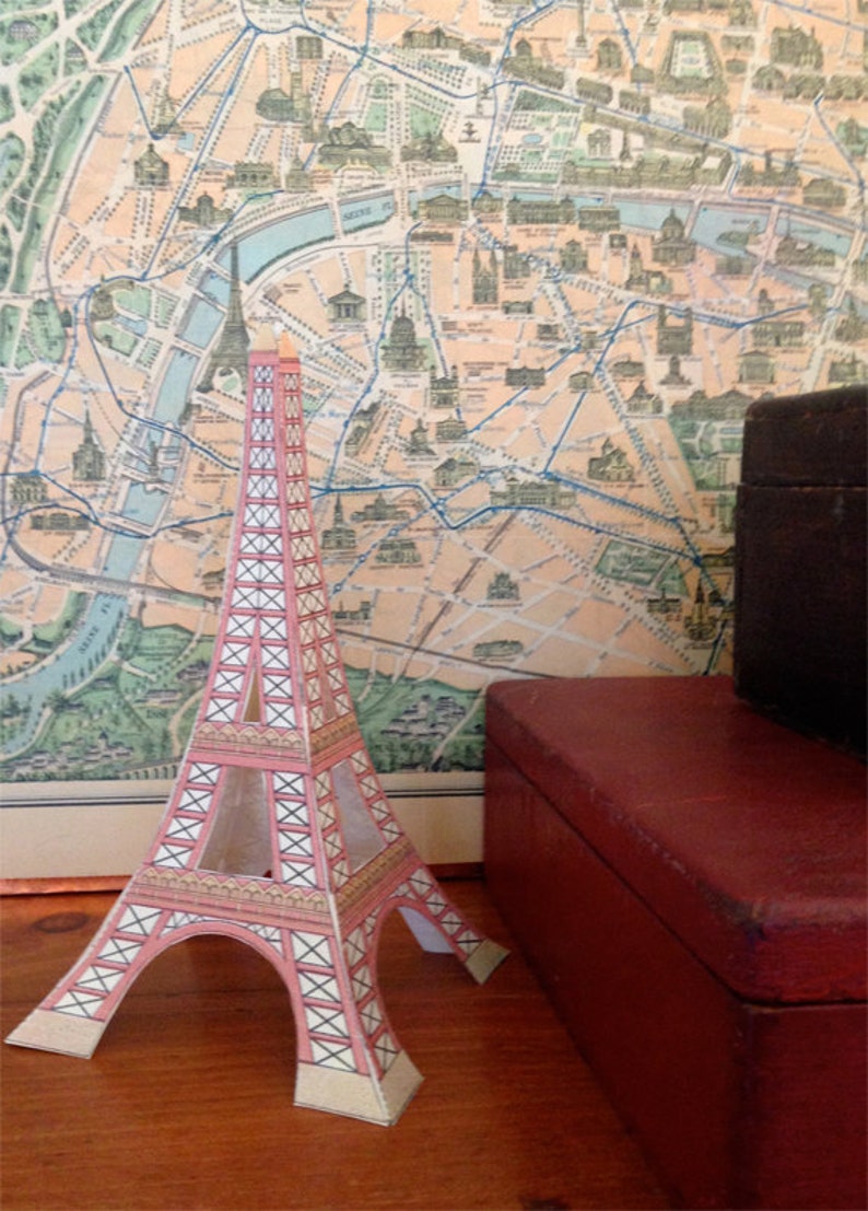 Printable Vintage Eiffel Tower DIY Home Decor La Tour Eiffel - Etsy
