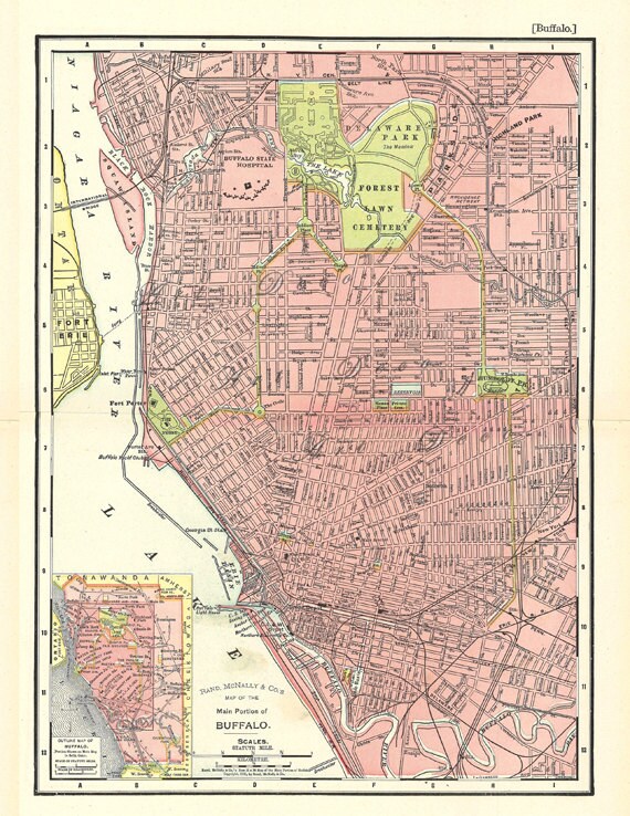 Mapa Imprimible De Buffalo-nueva York 25 Buffalo New York Map Stock