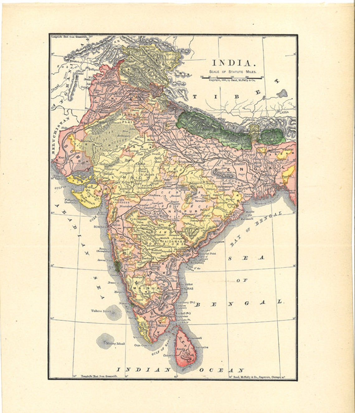Printable Map of India, a 600 Dpi Digital Map to Print Large - Etsy