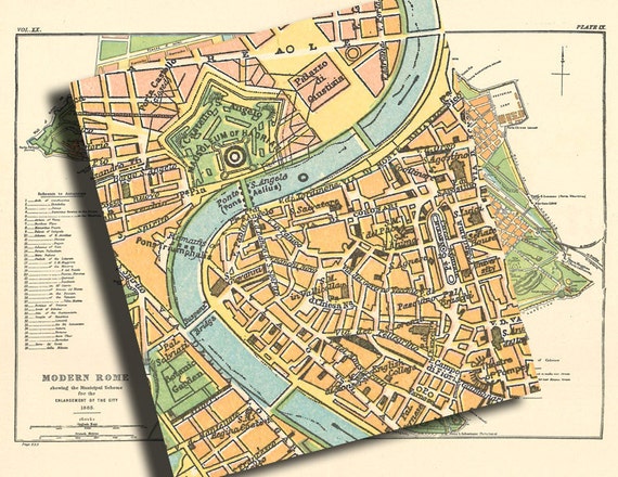 Map Of Modern Rome