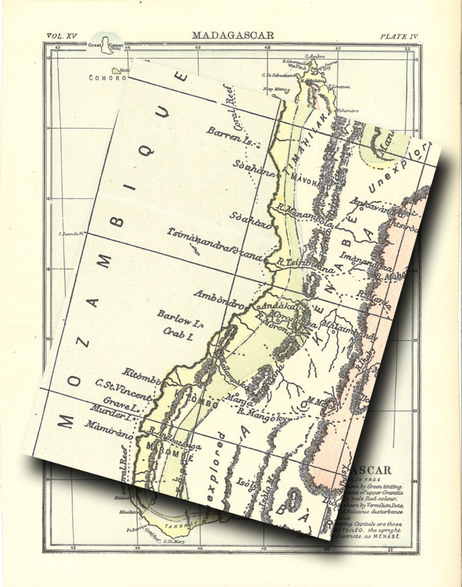 Map of Madagascar, Printable Home Decor, Tropical Island Digital ...