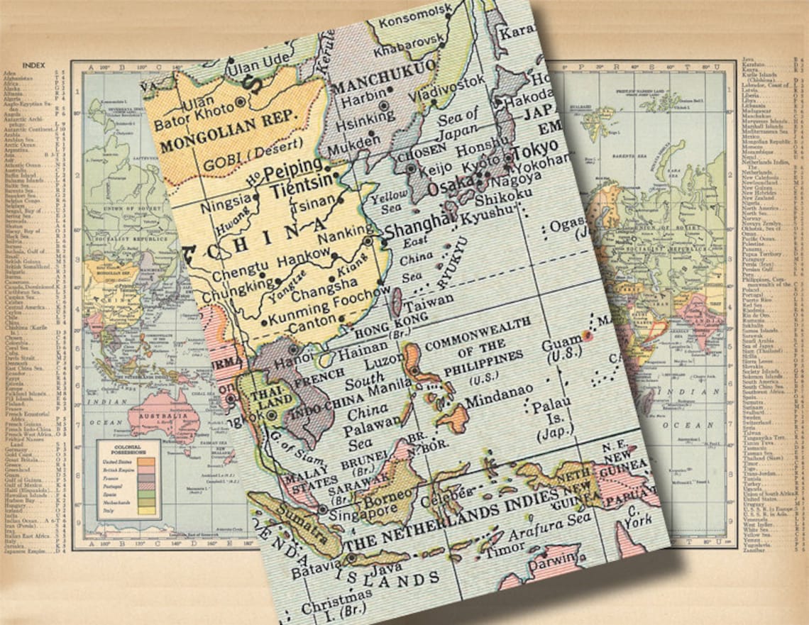 Printable World Map, Wall Art, Home Decor, Journaling, Arts and Crafts ...