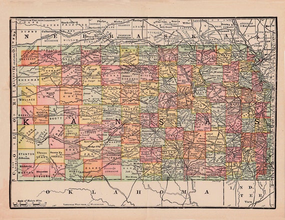 Kansas Small Town Map