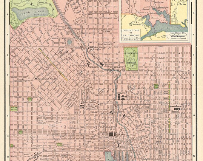 Old Pictorial Map of Scotland's Lowlands Region Printable - Etsy