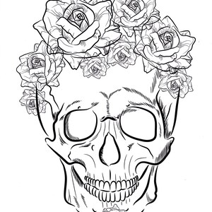 Sugar Skull Coloring Pages, Calavera, Day of the Dead, Dia De Los ...