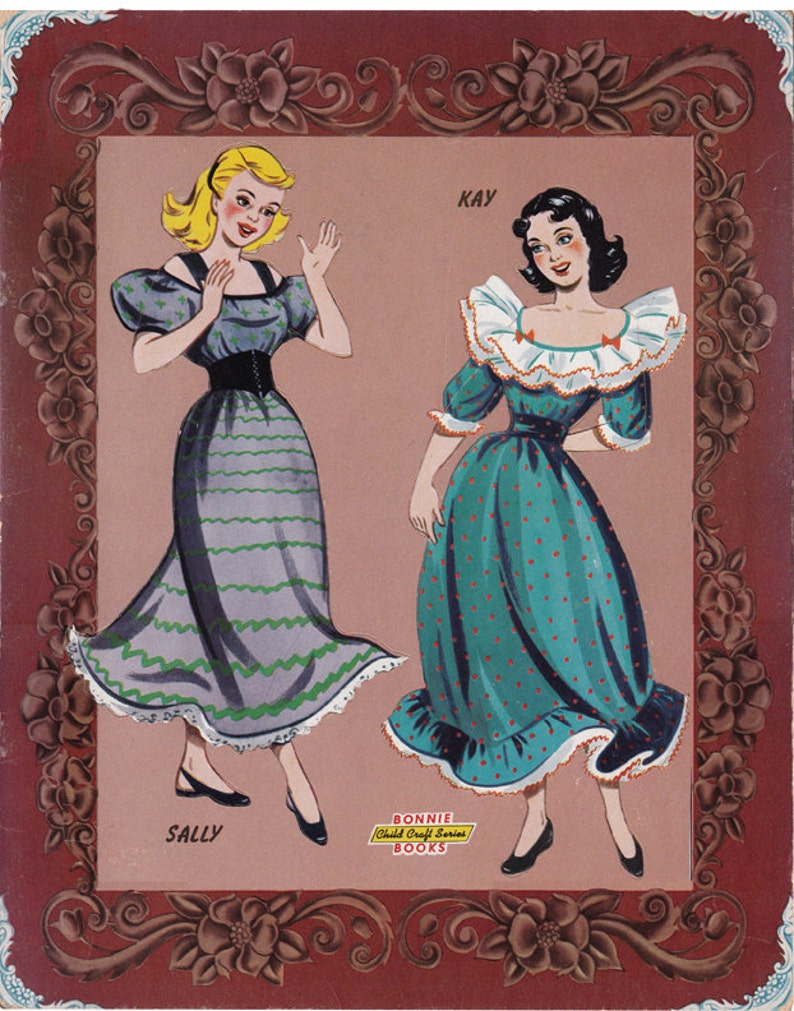 1950's American Western Paper Dolls, With Twelve Printable Outfits ...