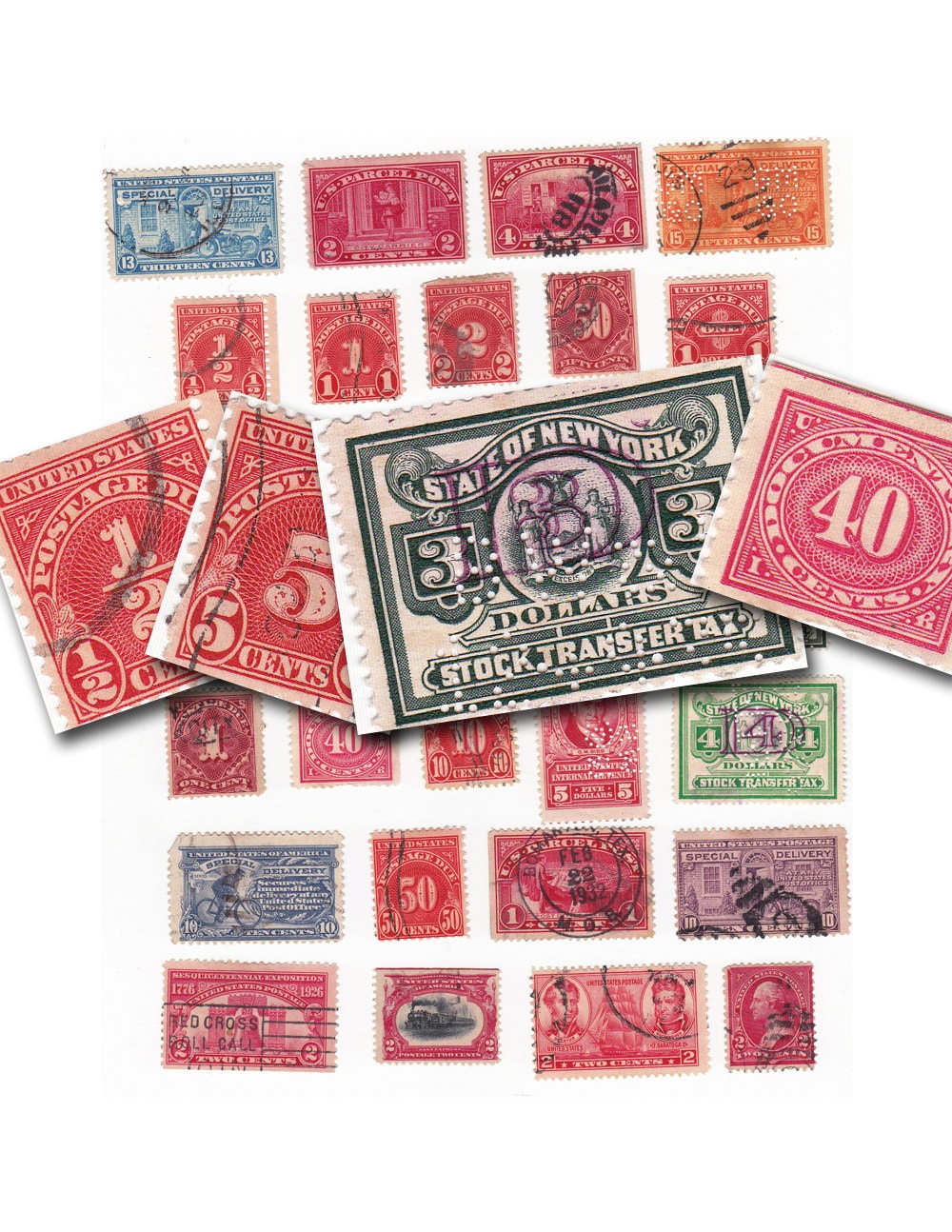 Antique Postage Stamps Digital Collage Sheet Printable | Etsy