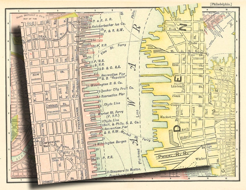Printable Map of Philadelphia, a 600 Dpi High Resolution File for ...