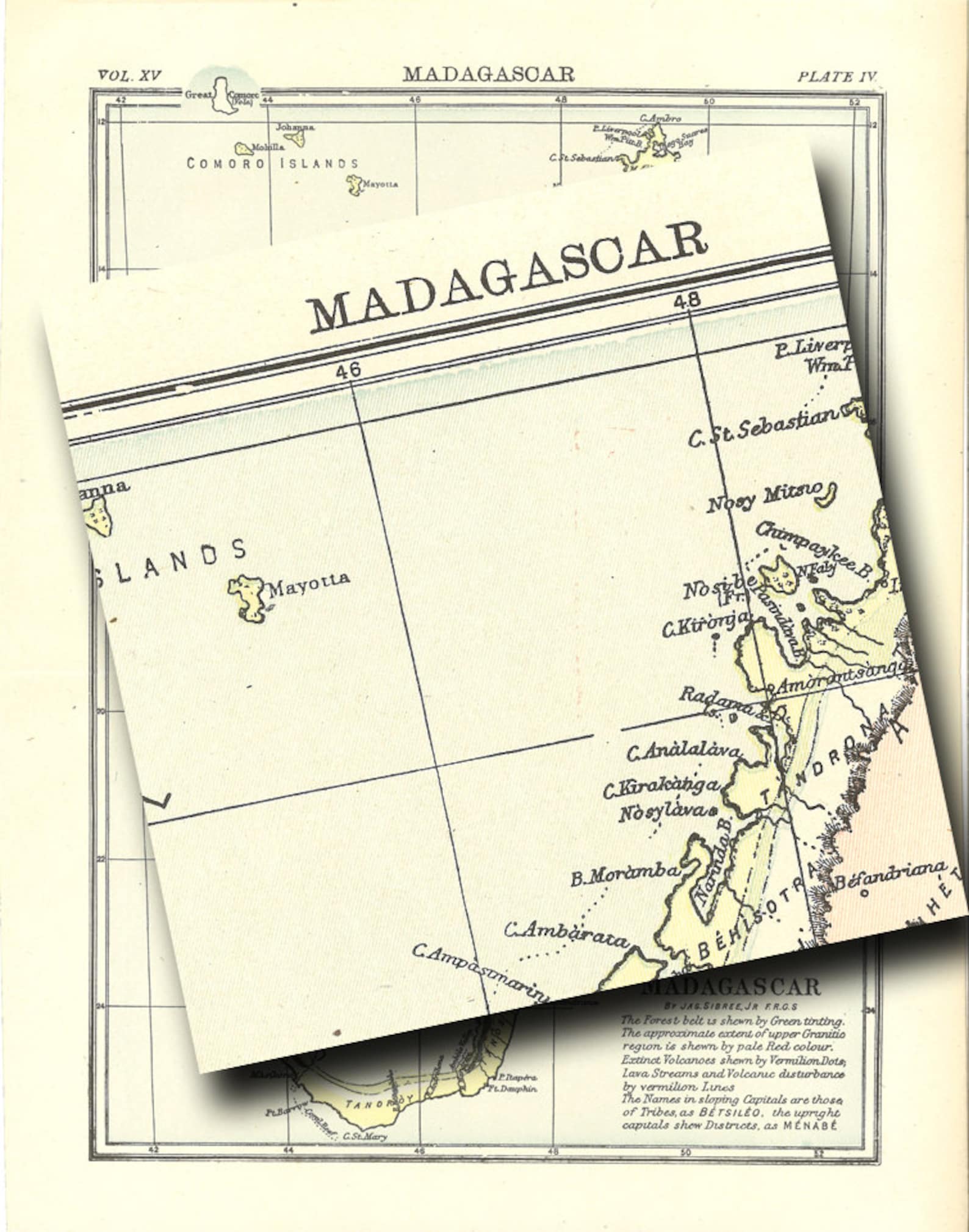 Map of Madagascar, Printable Home Decor, Tropical Island Digital ...