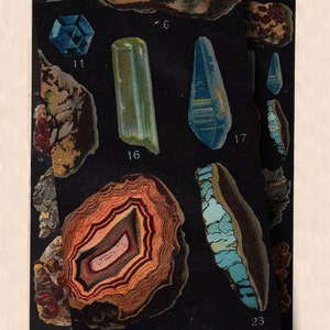 Printable Gemstone Art, 'minerals, Gems, Semi-precious, and Precious ...