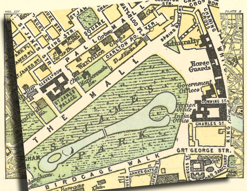 Map of London From 1895, a 600 Dpi Resolution Map for Printing Out Big ...