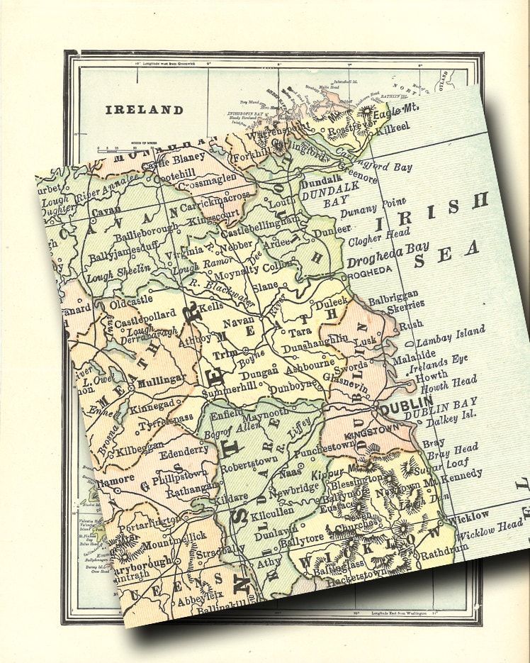 Printable Map of Ireland for Home Decor Arts and Crafts | Etsy