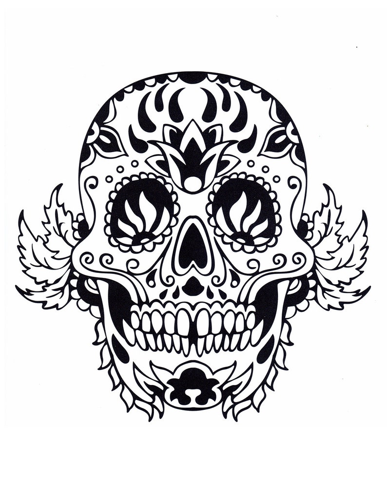 Sugar Skull Coloring Pages, Calavera, Day of the Dead, Dia De Los ...