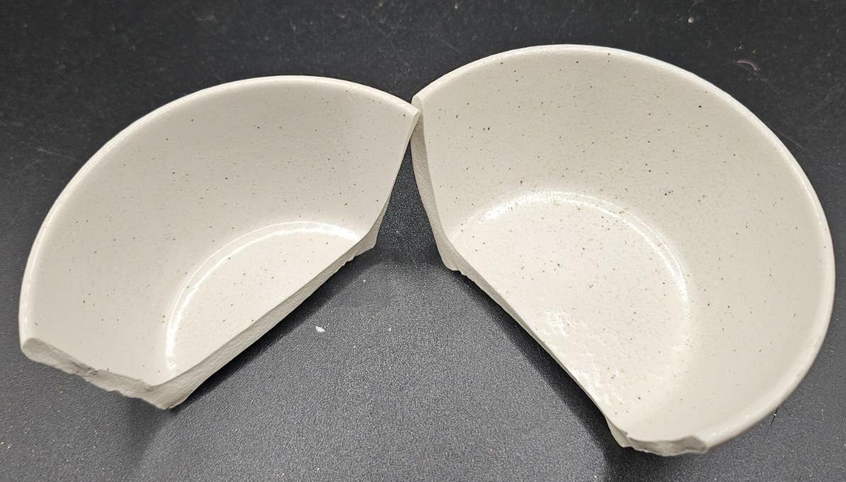 White Kintsugi Tea Cups- Key Holder - Jewelry Container, White and Gold ...