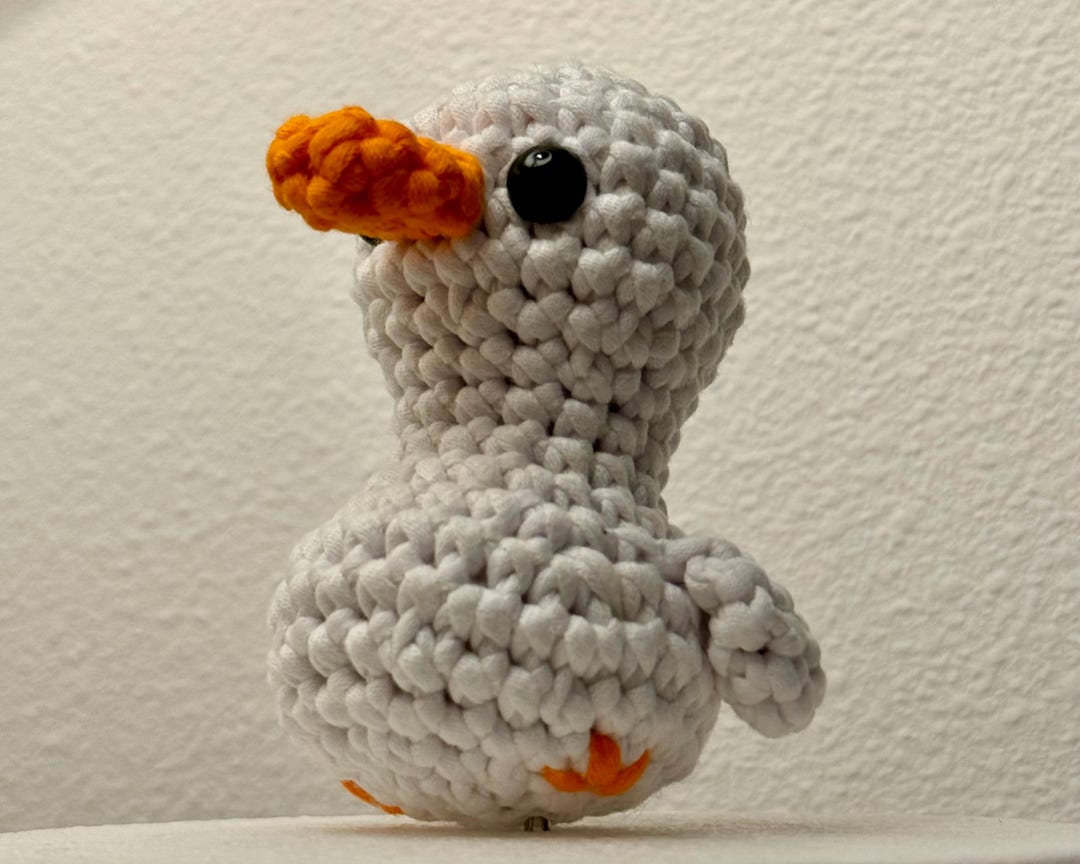 Duck Amigurumi Crochet Quack Bird (the Woobles) Handmade Plushie Toy ...