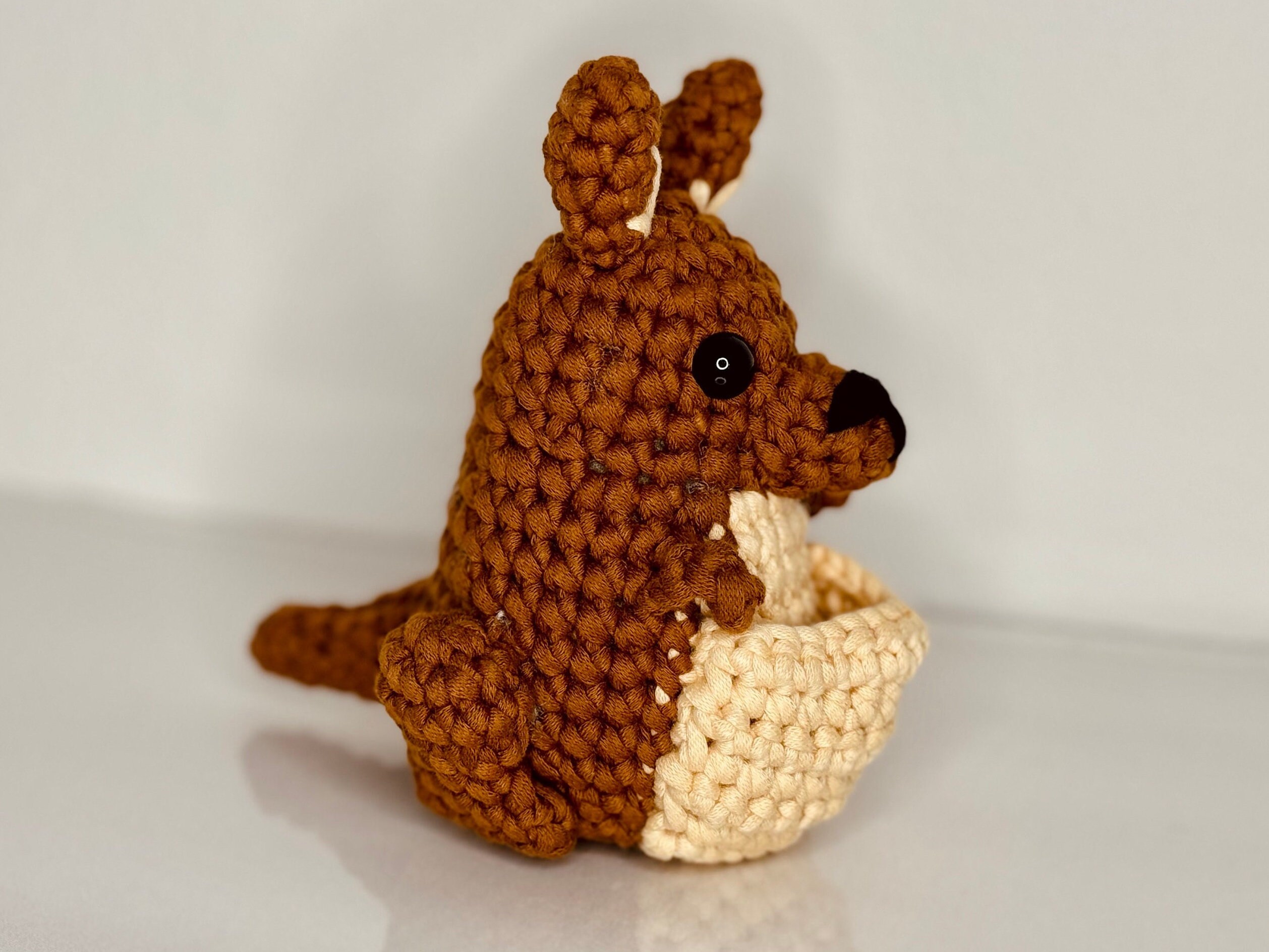 Kangeroo Amigurumi Crochet the Woobles Handmade Plushie Toy Stuffed ...