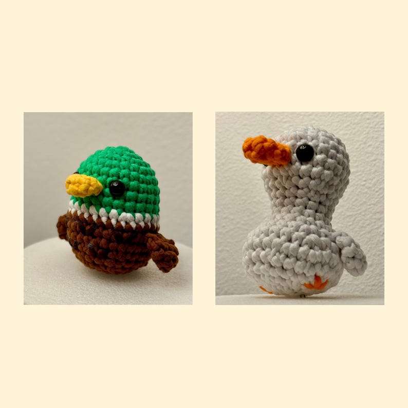Duck Amigurumi Crochet Quack Goose Bird the Woobles Handmade Plushie ...