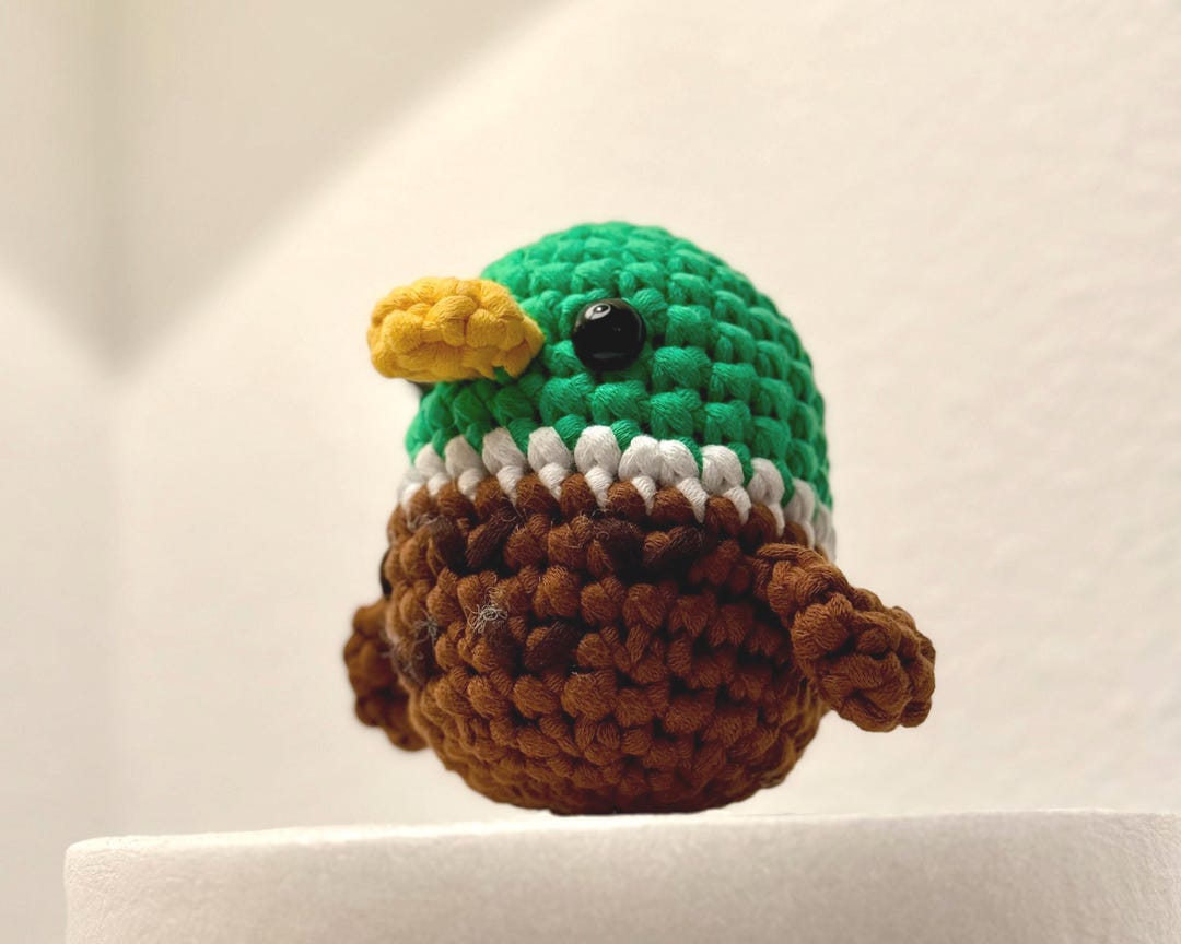 Duck Amigurumi Crochet Quack Bird (the Woobles) Handmade Plushie Toy ...