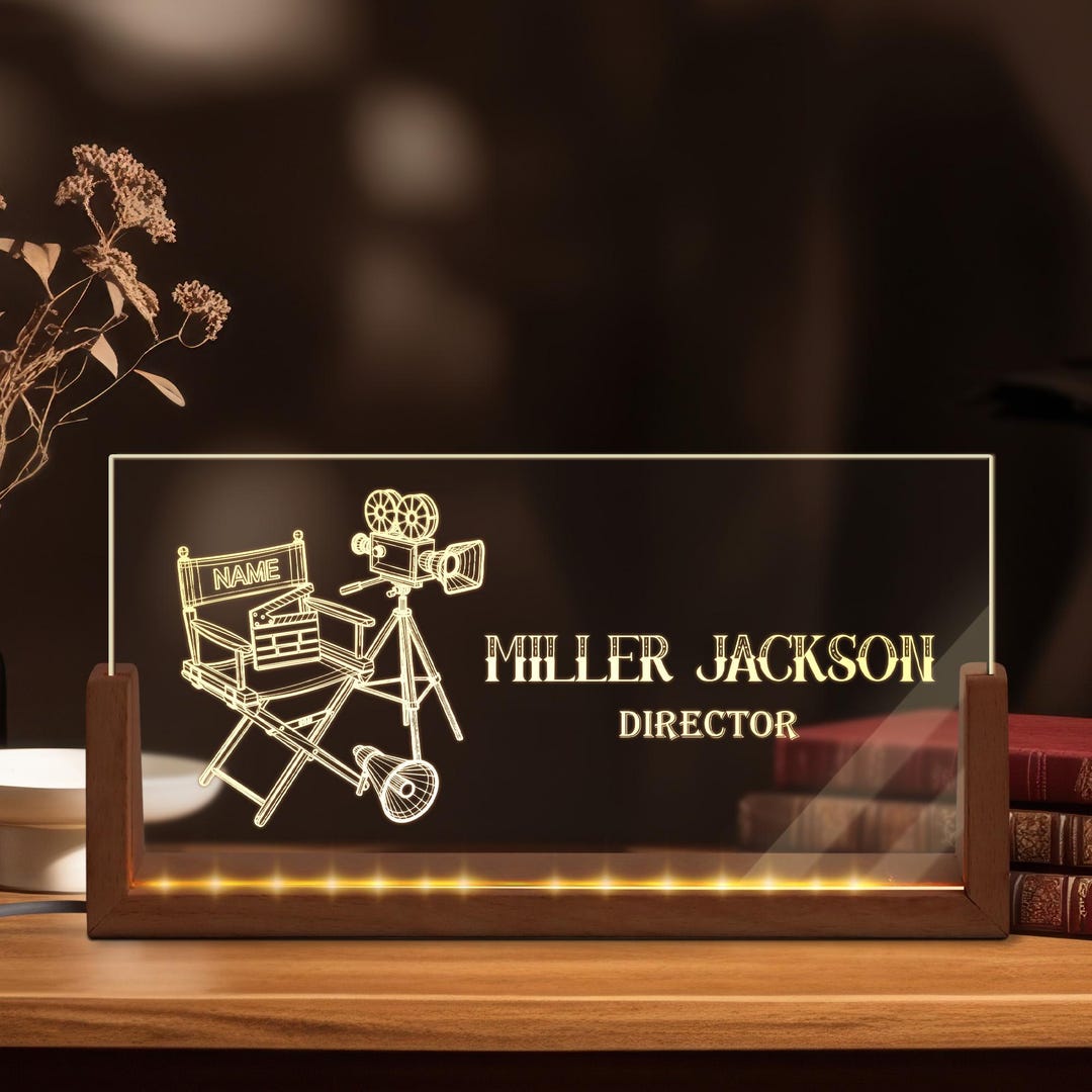 Personalized Director Desk Name Plate, Movie Director Gift, Theatre ...