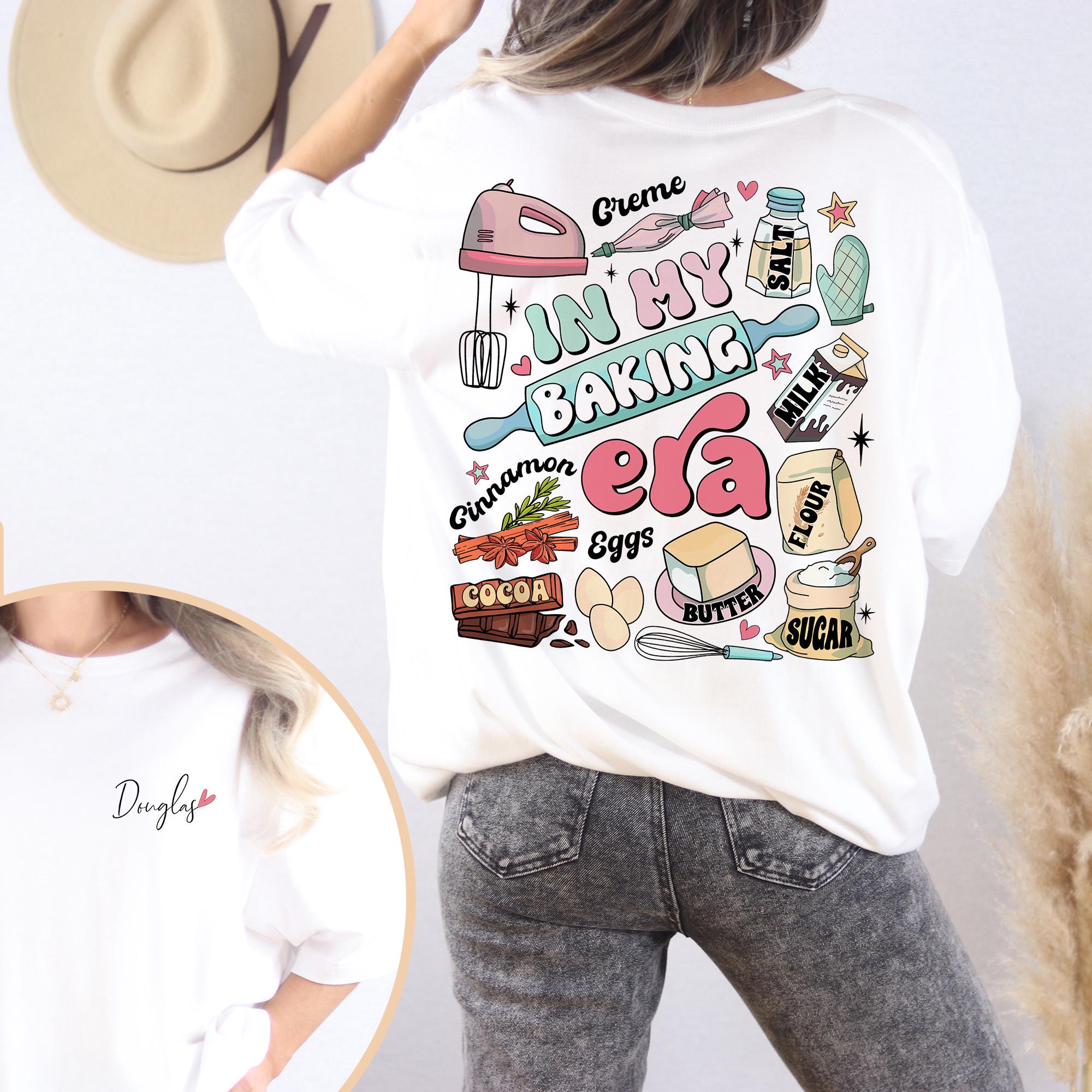 Custom Baker Shirt, in My Baking Era, Personalized Baker Baking Shirt ...