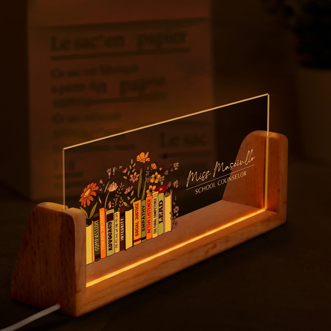 School Counselor Desk Name Plate, Counselor Desk Sign, Mental Health ...