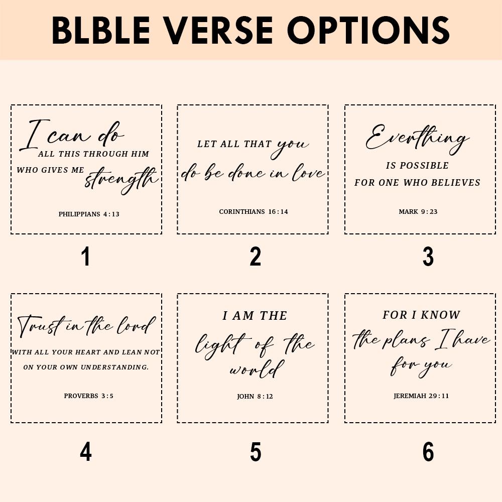 Personalized Bible Verse Desk Sign, Custom Christian Gift, Religious ...