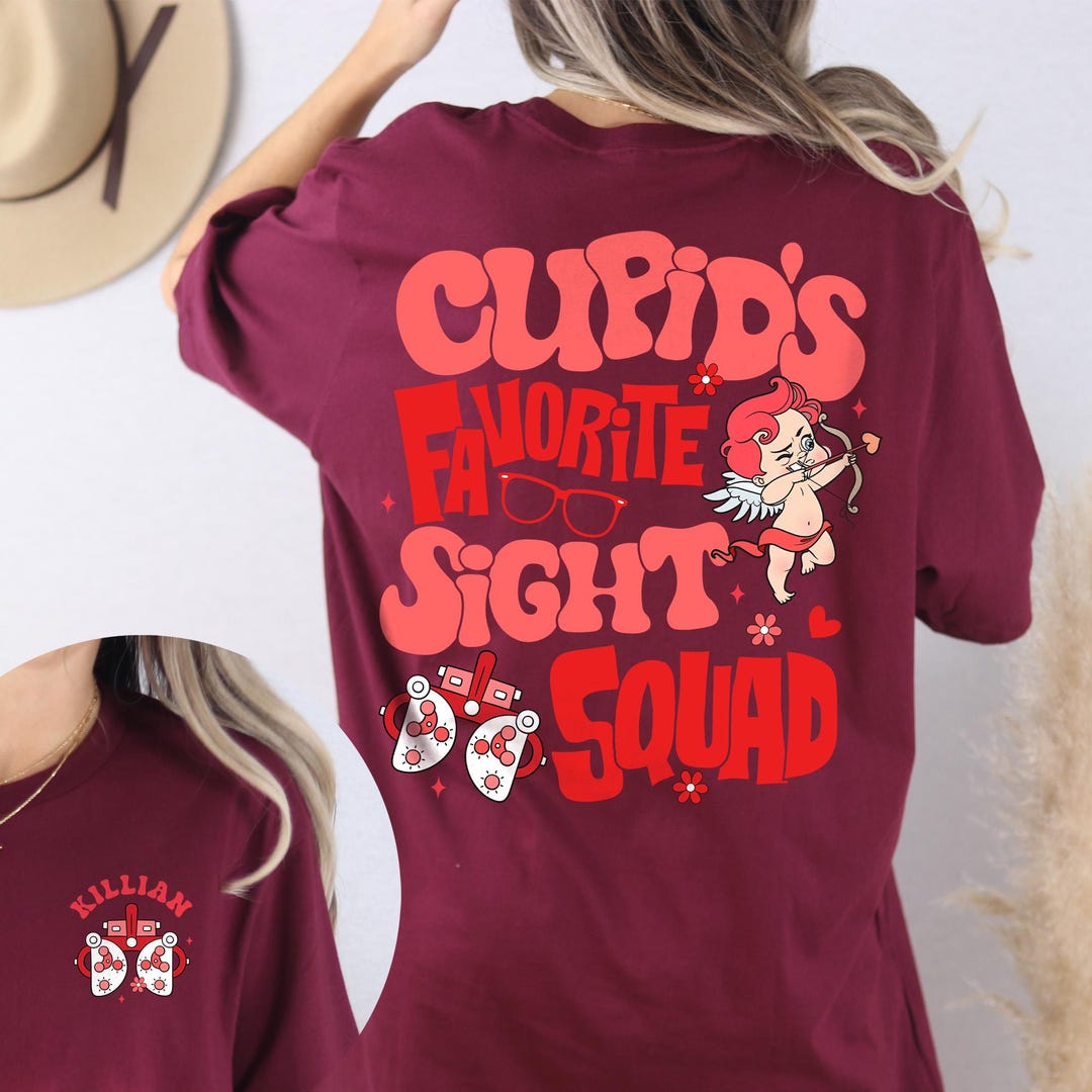 Valentine Ophthalomogist Shirt, Personalized Eye Doctor Glasses Tee ...