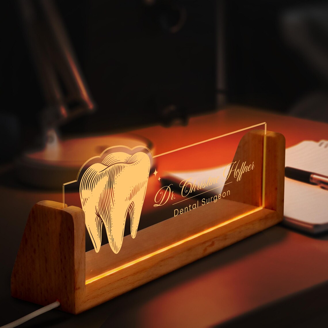 Personalized Dental Surgeon Desk Name Plate, Dentist Grad Student Gift ...
