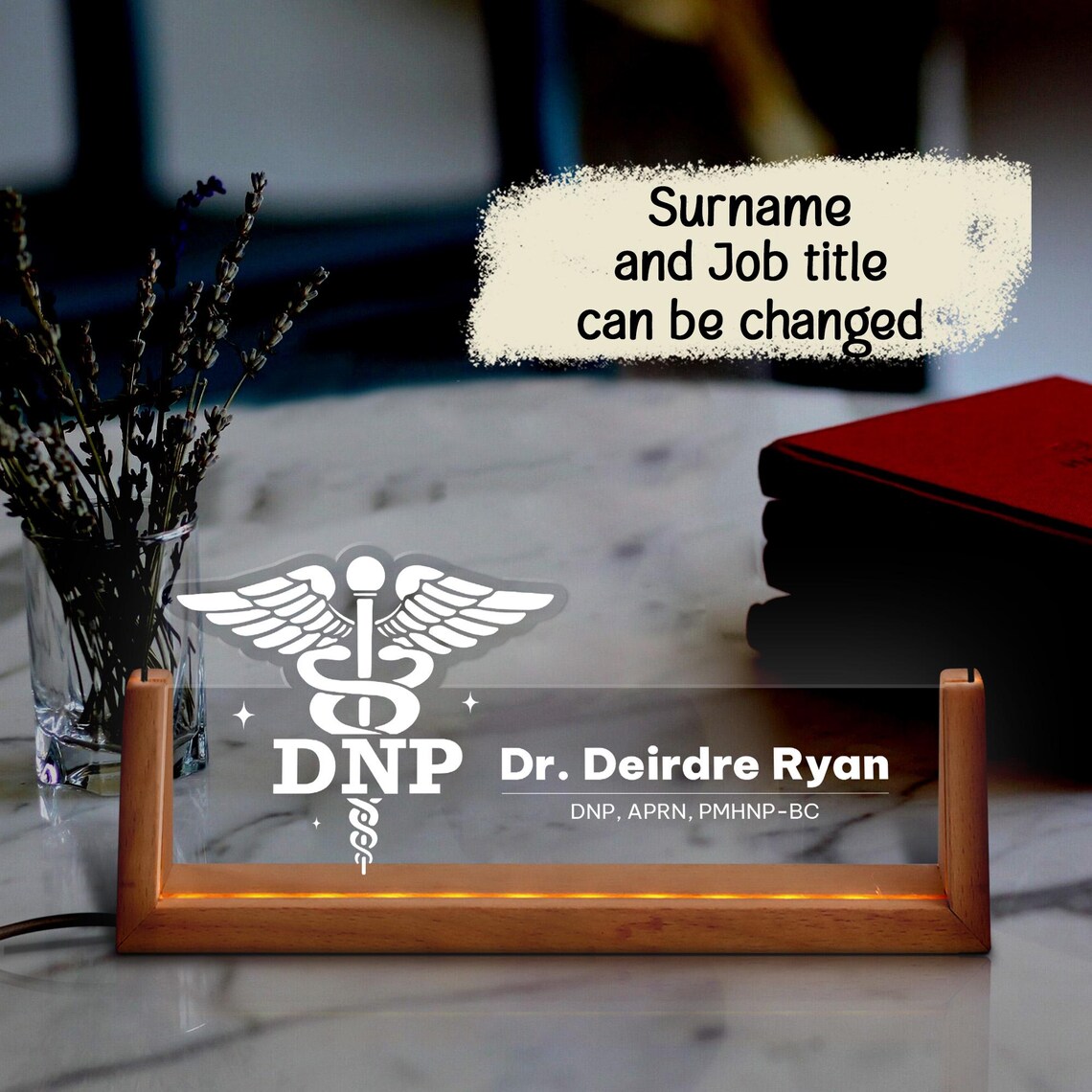 Personalized Medical Physician Name Plate, Nursing Doctor Gifts, Custom ...