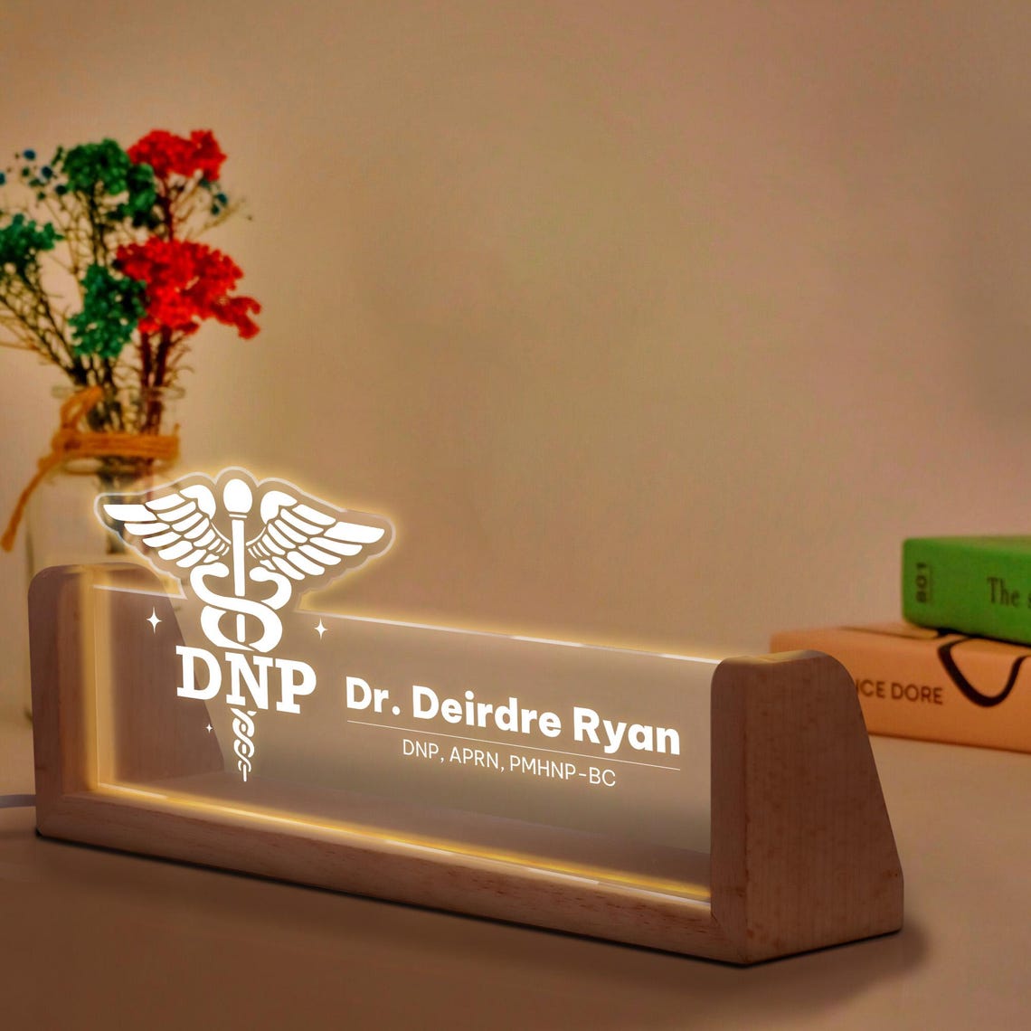 Personalized Medical Physician Name Plate, Nursing Doctor Gifts, Custom ...