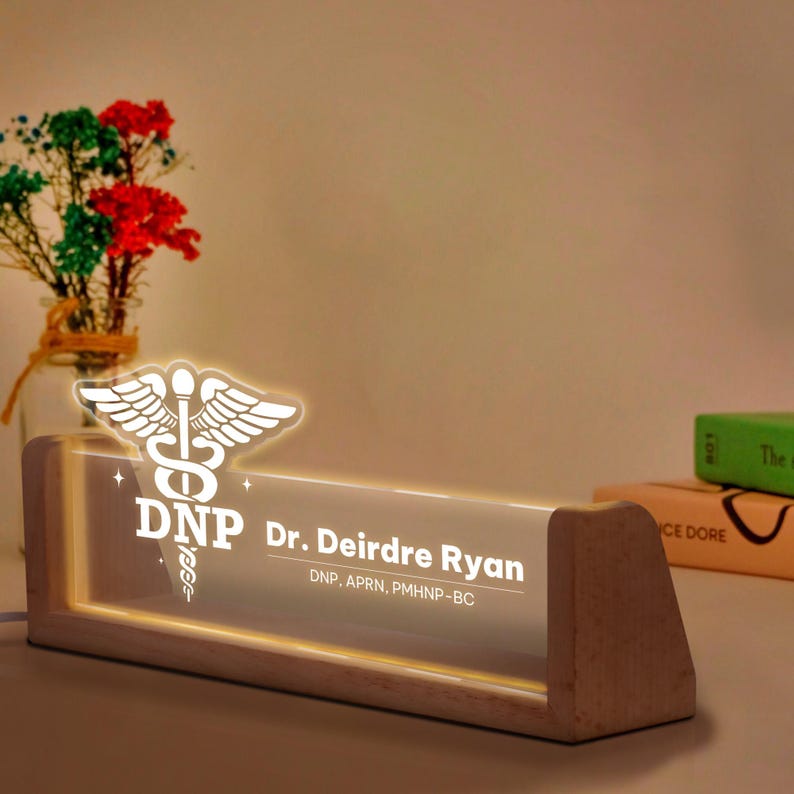 Personalized Medical Physician Name Plate, Nursing Doctor Gifts, Custom ...