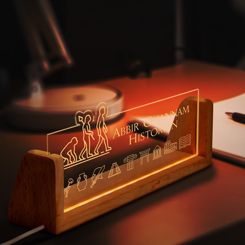 Personalized Historian Desk Name Plate With Name, History Studies ...