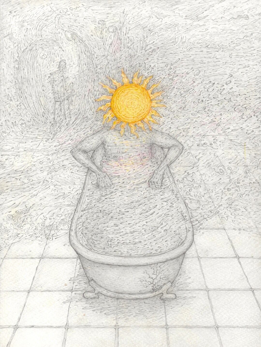 Surrealist Art Print: "drowning Sun Pt. 1" - Etsy