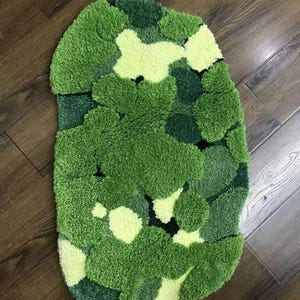 Moss Rug Nature Decor Rug for Living Room Rug Mossy Rug for Bedroom ...