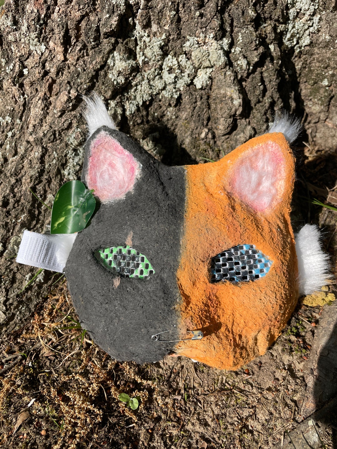 Chimera Cat Mask With Ear and Nose Accessories for Therians, Furrys ...