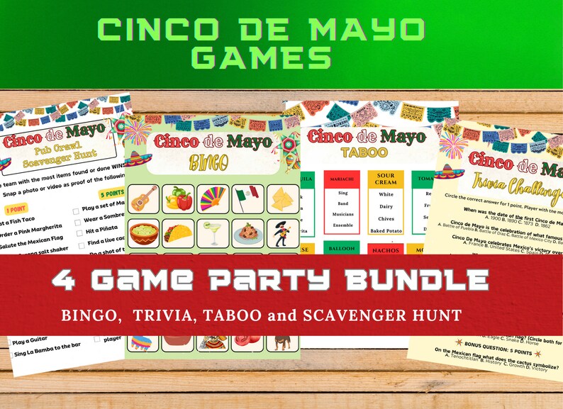 Cinco De Mayo TABOO Game - Etsy