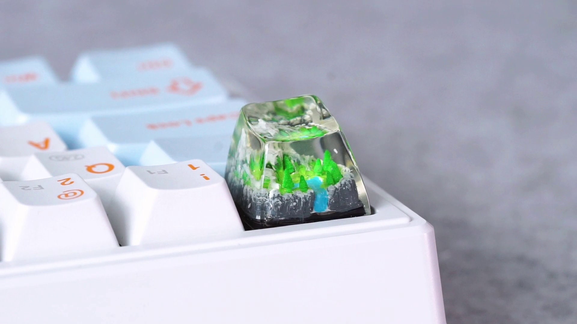 Forest Keycap, Artisan Keycap, Landcapse Keycap, Resin Keycap, Keycap ...