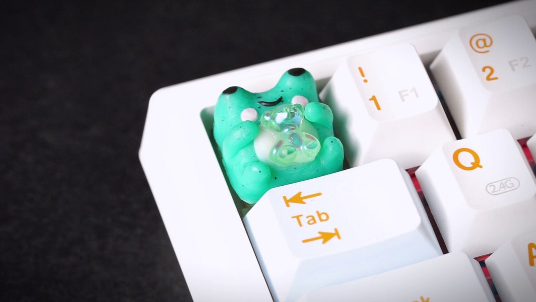 LIMITED SALE 50% Green Frog Keycap, Artisan Keycap, 3D Keycap, Funny ...
