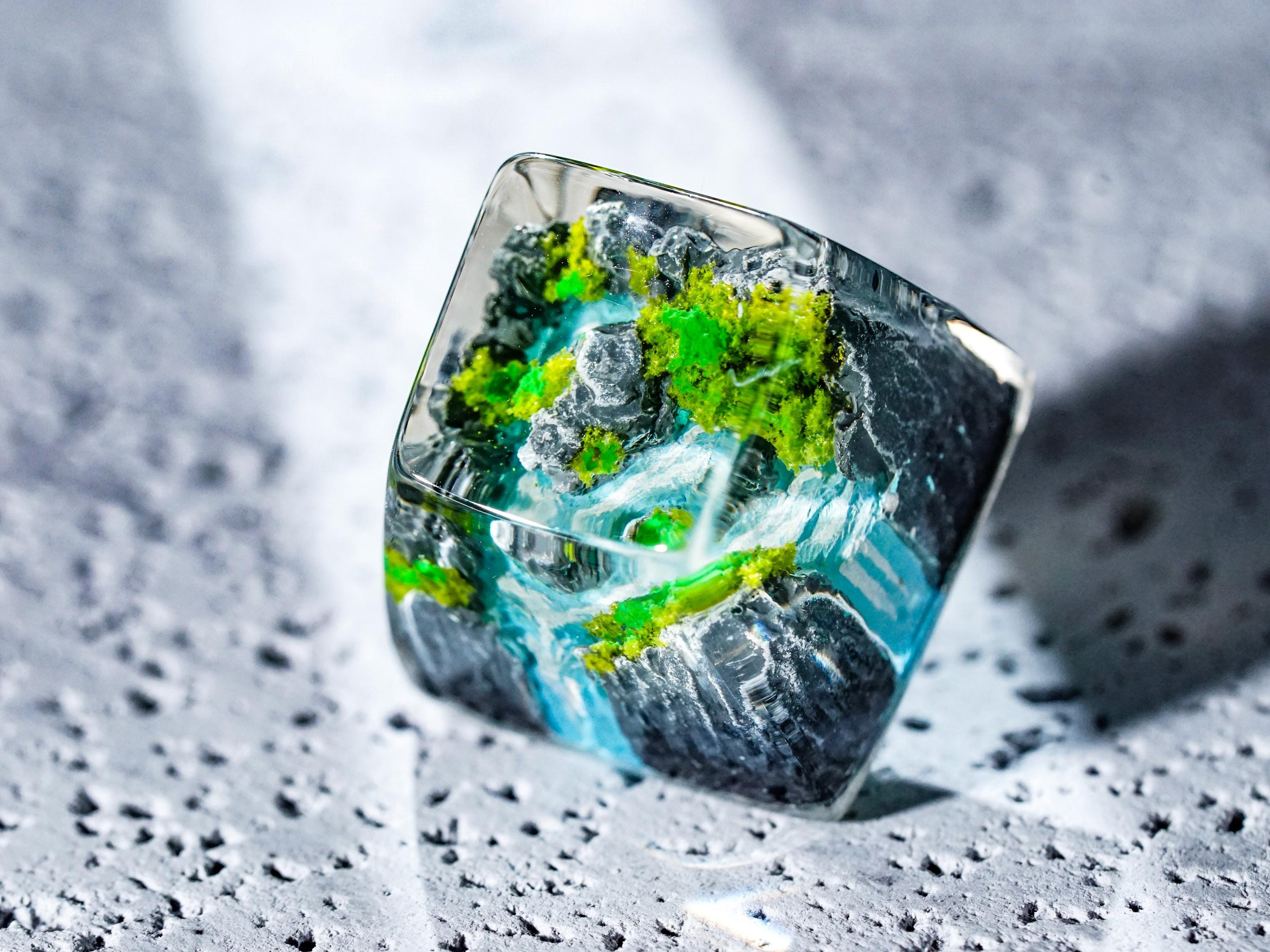 Water Falls Forest Artisan Keycap Set for Cherry MX Mechanical ...