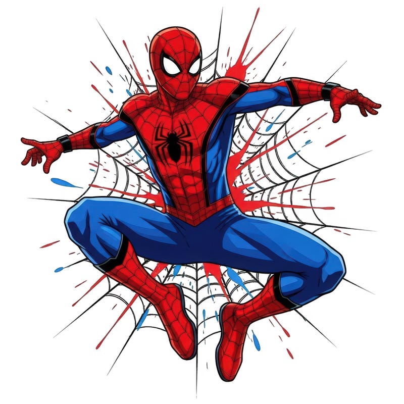 Sticker Spiderman Pdf - Etsy UK