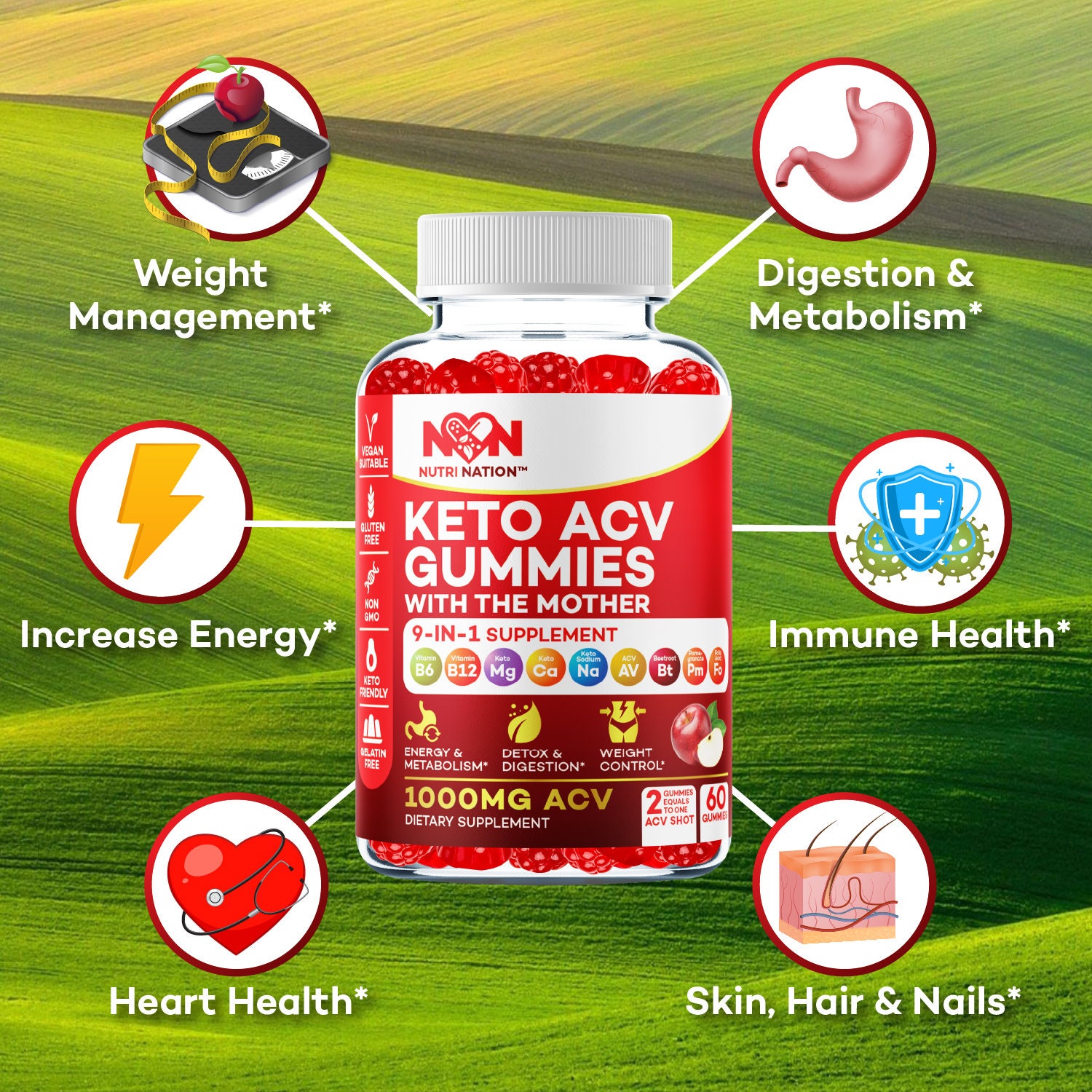 Official Keto ACV Gummies With the Mother and Bhb Salts Buy 2 Get 1 ...
