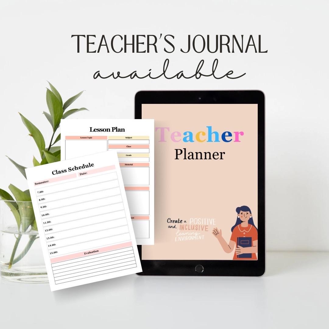 Teacher’s Planner (with Template Link!) - Etsy