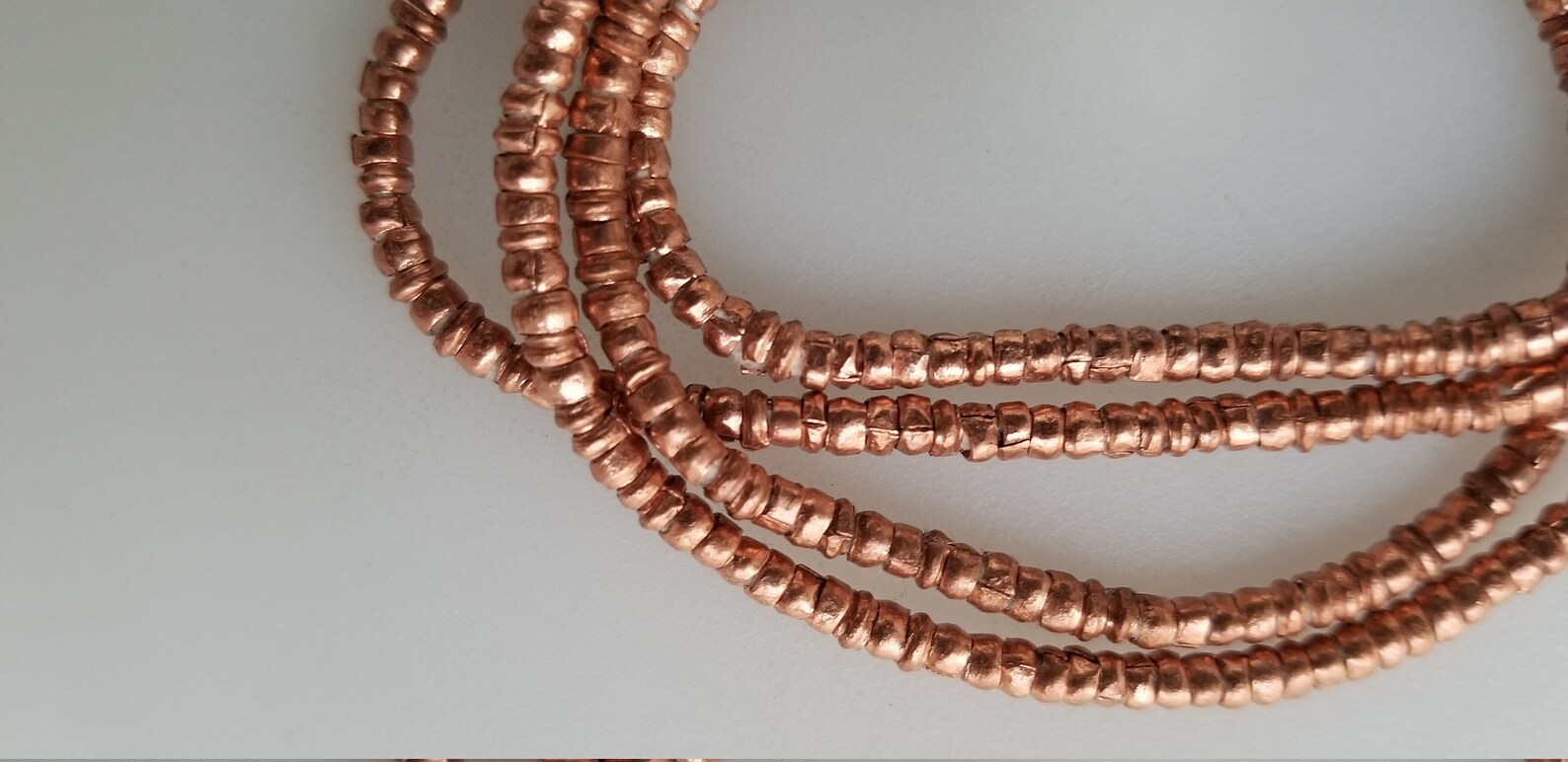 Ethiopian Copper Color Heishi Beads Heishi Beads Tiny Beads - Etsy