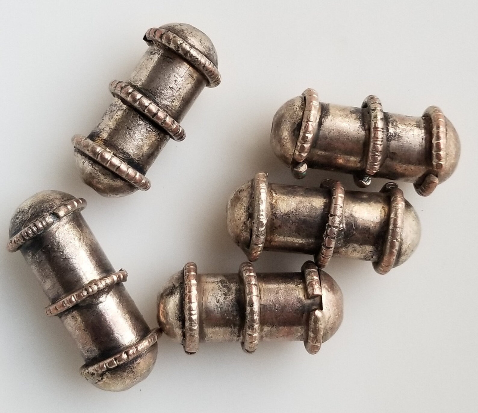 Long Metal Bead Ethiopian Bead African Trade Bead Tube Bead - Etsy