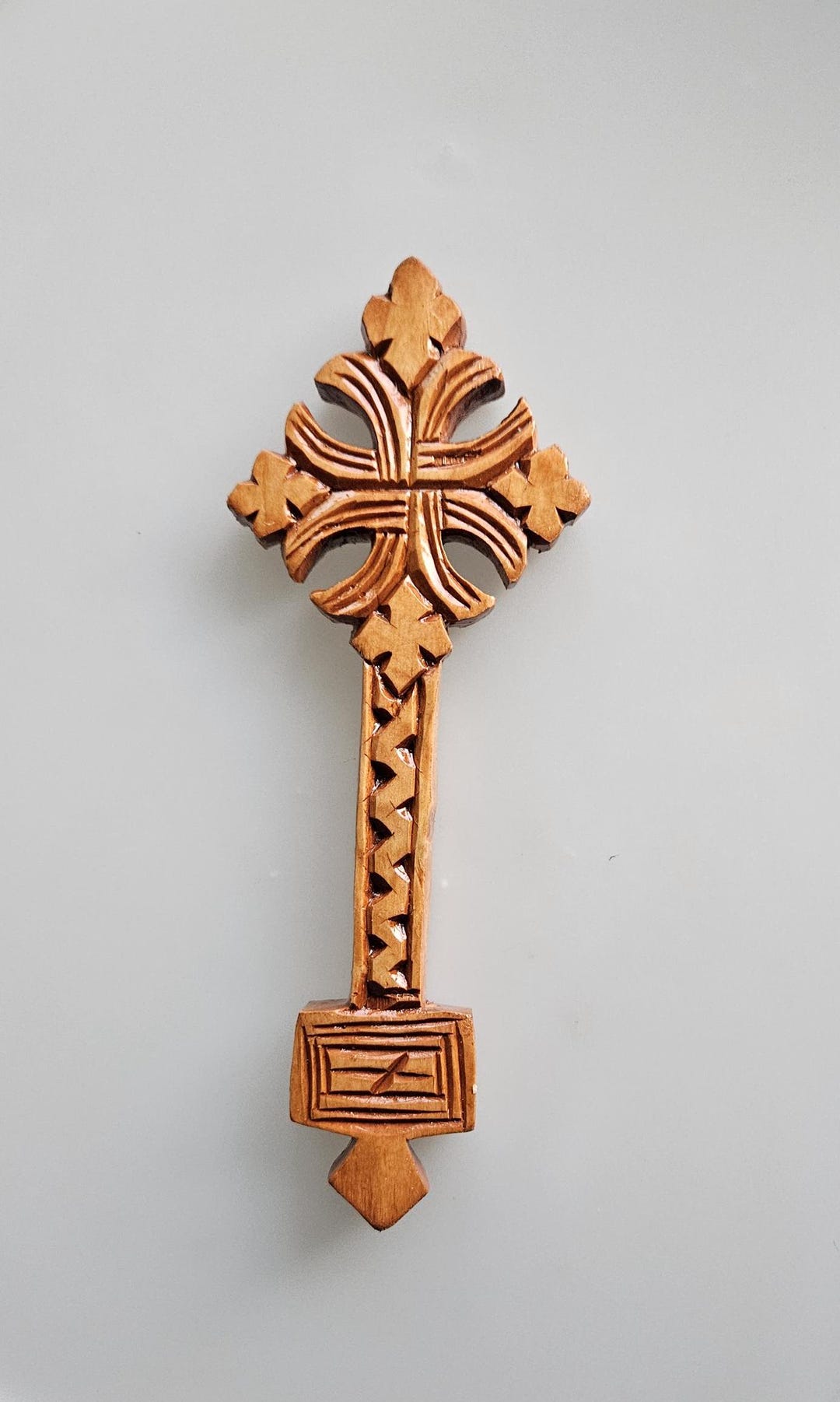 Wood Cross, Handheld Cross, Priest Cross - Etsy