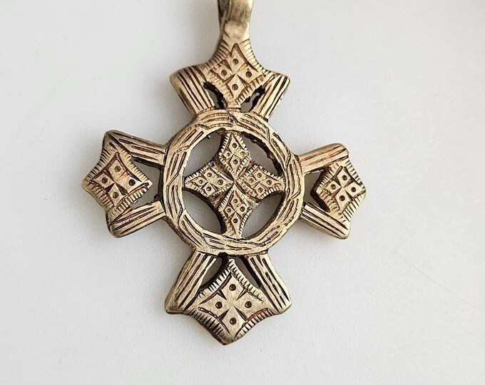 Ethiopian Pendant, Coptic Cross, Made in Ethiopia - Etsy