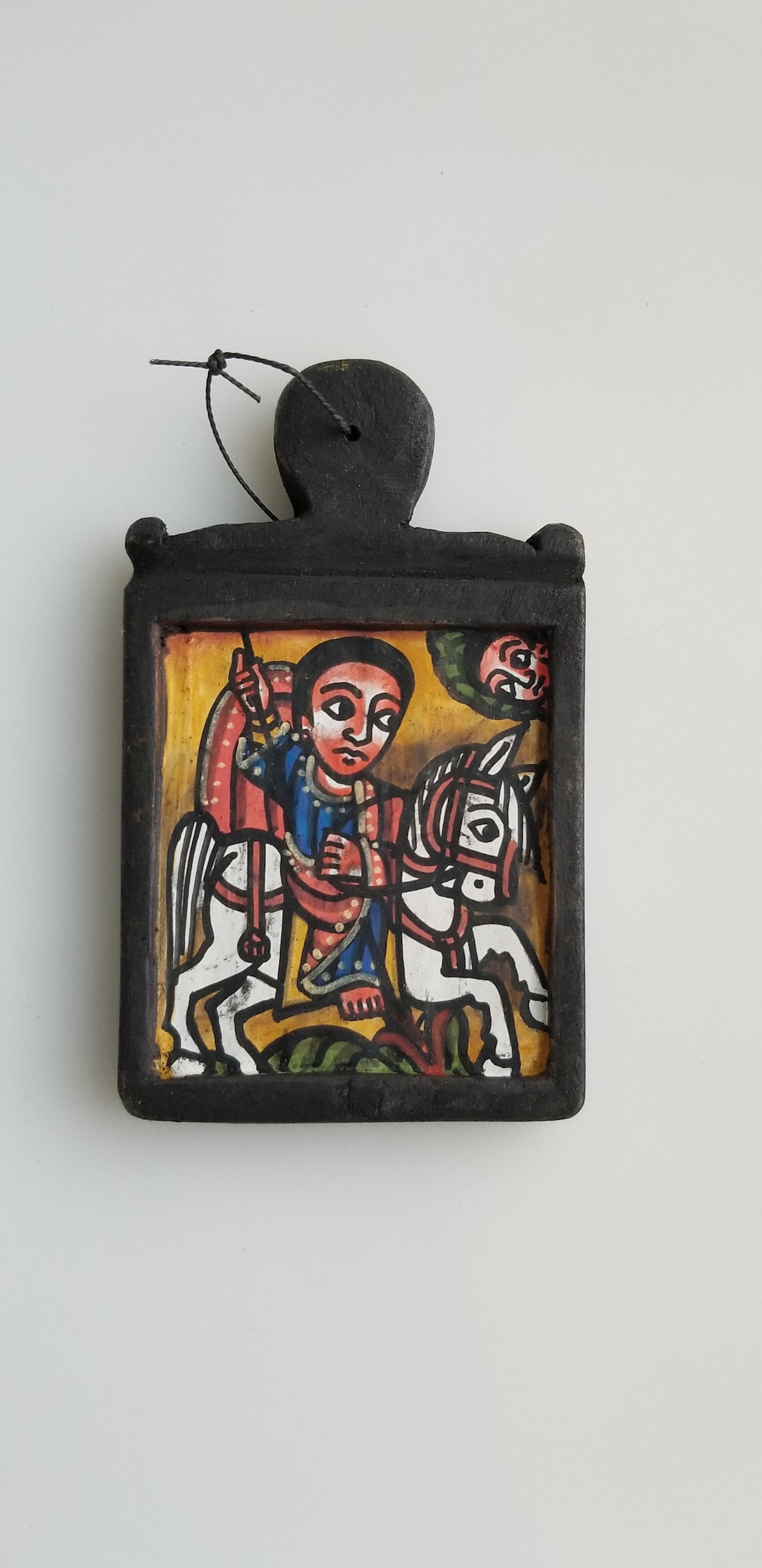 Ethiopian Icon Pendant, Religious Pendant, Saint George Pendant ...