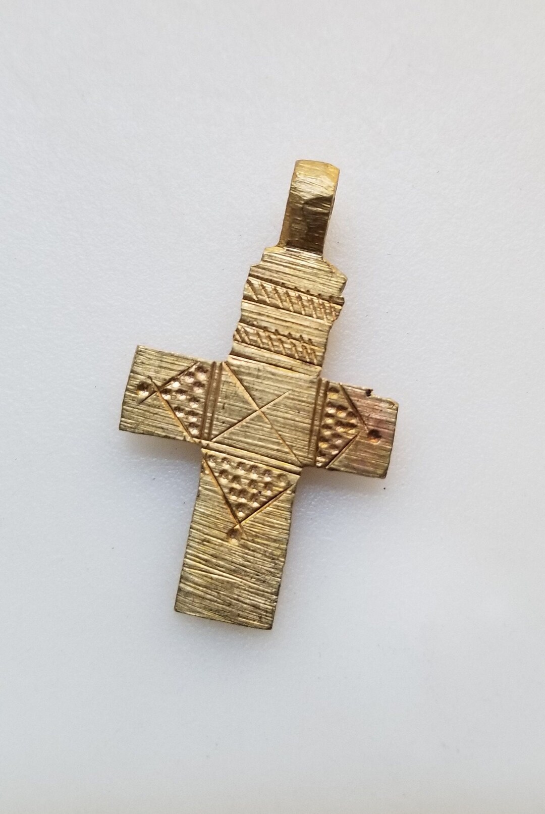 Small Ethiopian Cross, Brass Coptic Cross, Cross Charm - Etsy
